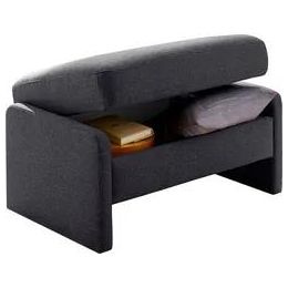 Stauraumhocker Home Affaire "Mailand", grau, B:70cm H:60cm T:60cm, 100% Polyester, Hocker, passend zur Serie