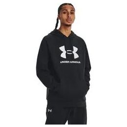 Kapuzensweatshirt Under Armour "UA Rival Fleece Logo Hoodie", Herren, Gr. S, schwarz (schwarz 001), Obermaterial: 80% Baumwolle, 20% Elasthan. Kapuzenfutter: 60% Baumwolle, 40% Polyester, Sweatshirts, mit Kapuzenfutter, f&uuml;r sportliche Anl&auml;sse