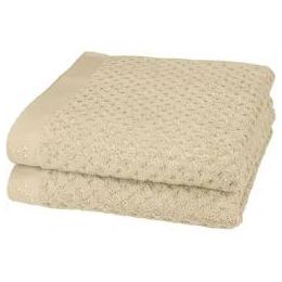 Handt&uuml;cher Ross "Harmony", beige (natur), B:50cm L:100cm, Frottier, Baumwolle, Handt&uuml;cher, 100 % Baumwolle, Hoch Tief Struktur, viele Farben
