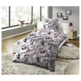 Bettw&auml;sche Kinzler "Bedruckte Poly-Cotton Bettw&auml;sche "Vivian", bunt, B/L: 135cm x 200cm, 1 Stk., 1 Stk., Polycotton, B/L: 80cm x 80cm, 2 Stk., Polycotton, Obermaterial: 50% Baumwolle, 50% Polyester, Bettw&auml;sche, Bettw&auml;sche, pflegeleicht