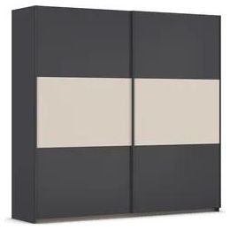 Schwebet&uuml;renschrank Rauch "Kleiderschrank Schrank Garderobe Garderobenschrank W&auml;scheschrank NEO", beige (graumetallic, beige (champagner)), B:218cm H:210cm T:59cm, Holzwerkstoff, Schr&auml;nke, Schwebet&uuml;renschrank, mit gro&szlig;z&uuml;gigem Stauraum und vielf&auml;ltigen Farbkombinationen