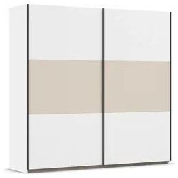 Schwebet&uuml;renschrank Rauch "Kleiderschrank Schrank Garderobe Garderobenschrank W&auml;scheschrank NEO", beige (alpinwei&szlig;, beige (champagner)), B:218cm H:210cm T:59cm, Holzwerkstoff, Schr&auml;nke, Schwebet&uuml;renschrank, mit gro&szlig;z&uuml;gigem Stauraum und vielf&auml;ltigen Farbkombinationen