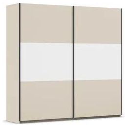 Schwebet&uuml;renschrank Rauch "Kleiderschrank Schrank Garderobe Garderobenschrank W&auml;scheschrank NEO", beige (beige (champagner), alpinwei&szlig;), B:218cm H:210cm T:59cm, Holzwerkstoff, Schr&auml;nke, Schwebet&uuml;renschrank, mit gro&szlig;z&uuml;gigem Stauraum und vielf&auml;ltigen Farbkombinationen
