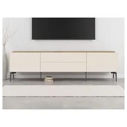 TV-Board OTTO HOME "Sky45", beige (cashmere farbe), B:176cm H:37cm T:47cm, Holzwerkstoff, MDF, Sideboards, TV-Board, Lackiert mit wasserbasiertem UV-Lack