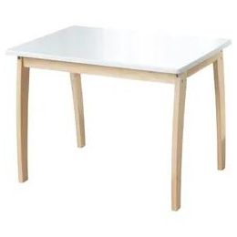 Kindertisch Roba "mit farbig lackierter Tischplatte, wei&szlig;", wei&szlig;, Tische, Kinder, B/H/T: 76cm x 56cm x 52cm, Kindertisch, B:76cm H:56cm T:52cm