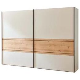 Schwebet&uuml;renschrank Wiemann "Asti", beige (champagner, dekor), B:295,2cm H:217cm T:67cm, Holzwerkstoff, Schr&auml;nke, Schwebet&uuml;renschrank, hochwertige Beschl&auml;ge