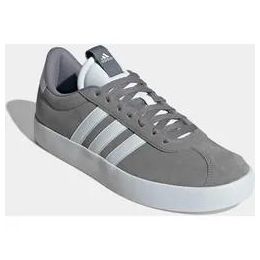 Sneaker Adidas SPORTSWEAR "VL COURT 3.0", Herren, Gr. 45, grau (grau three, ftwr wei&szlig;, ftwr wei&szlig;), Leder, Synthetik, Schuhe Sneaker, inspiriert vom Design des Adidas samba, Topseller