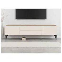 TV-Board OTTO HOME "Sky45", beige (cashmere farbe), B:206cm H:56cm T:47cm, Holzwerkstoff, MDF, Sideboards, TV-Board, Lackiert mit wasserbasiertem UV-Lack