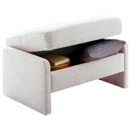 Stauraumhocker Home Affaire "Mailand", beige (creme), B:70cm H:60cm T:60cm, 100% Polyester, Hocker, passend zur Serie