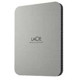 LaCie externe HDD-Festplatte "Mobile Drive (2022)", silber (silberfarben), 5 TB, Lesegeschwindigkeitmaximal 130 MB/s, Festplatten