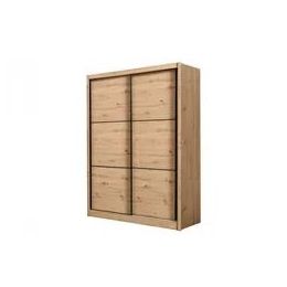Schwebet&uuml;renschrank Inosign "Navara Kleiderschrank W&auml;scheschrank", braun (artisan eiche), B:165,5cm H:215,5cm T:61cm, Holzwerkstoff, Schr&auml;nke, Schwebet&uuml;renschrank, in 3 Breiten, mit kompletter Innenausstattung, FSC-zertifiziert