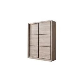 Schwebet&uuml;renschrank Inosign "Navara Kleiderschrank W&auml;scheschrank", grau (grau eiche), B:165,5cm H:215,5cm T:61cm, Holzwerkstoff, Schr&auml;nke, Schwebet&uuml;renschrank, in 3 Breiten, mit kompletter Innenausstattung, FSC-zertifiziert