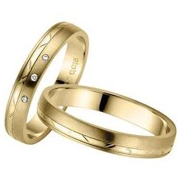 Trauring Firetti "Schmuck Geschenk Gold 375 Hochzeit Ehering "LIEBE" Gr. 52, gold (gelbgoldfarben), Fingerringe, Damen, 52, ohne Brillanten, Gelbgold 375, 3,5mm, Trauring, Made in Germany - wahlweise mit oder ohne Brillanten