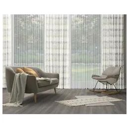 Vorhang WIRTH "Kairo" Gr. 1, beige (natur), B:132cm H:145cm, Jacquard, Baumwolle, Polyester, Gardinen