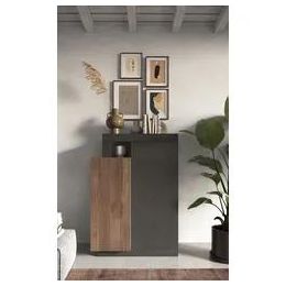 Highboard Home Affaire "Freedom", braun (lava, mercure nb holzstruktur), B:87cm H:142cm T:42cm, Sideboards, Highboard, Breite 87 cm mit 2 T&uuml;ren, H&ouml;he 142 cm (in verschiedenen Farben)