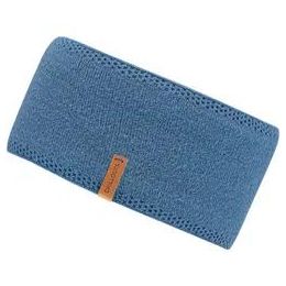 Stirnband Chillouts "Neo Headband", Damen, blau, Feinstrick, Materialmix, unifarben, M&uuml;tzen Stirnband, Breites Stirnband, Ohrenw&auml;rmer gef&uuml;ttert