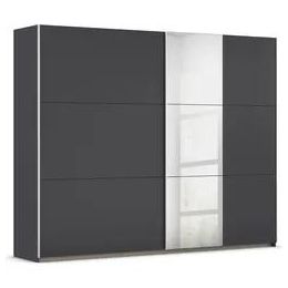 Schwebet&uuml;renschrank Rauch "Kleiderschrank Schrank Garderobe TOPSELLER AURELIO", grau (graumetallic), B:261cm H:210cm T:59cm, Holzwerkstoff, Schr&auml;nke, Schwebet&uuml;renschrank, zeitloses Design, viele Farben, Breiten 175/218/261 cm MADE IN GERMANY
