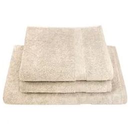 Handtuch Set Dyckhoff "Deep Harmony Comfort", beige (natur), 3 Stk., Frottier, Frottier, Obermaterial: 85% Baumwolle, 15% Hanf, Handtuch-Sets, 15% Hanf;2 Handt&uuml;cher (50x100cm), 1 Duschtuch (70x140cm)