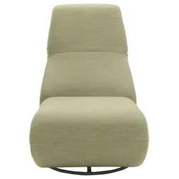 Sessel DOMO collection "Sonner, wahlweise mit Swivelfunktion", gr&uuml;n, B:68cm H:67cm T:88cm, 100% Olefin, Sessel, Sessel, Um 360 Grad drehbar, R&uuml;cken aufstellbar, Drehsessel