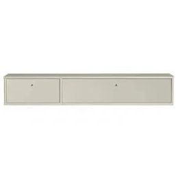 TV-Board HAMMEL FURNITURE "Mistral Fernsehschrank, Medienm&ouml;bel, H&auml;ngend", beige, B:133cm H:22,4cm T:32,5cm, Holzwerkstoff, MDF, Massivholz, Sideboards, TV-Board, Schublade und Klappt&uuml;r, Lowboard, B: 133 cm