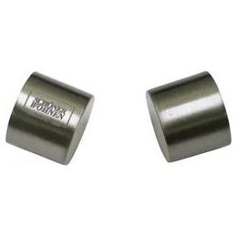 Sch&ouml;ner Wohnen Gardinenstangen-Endst&uuml;ck "Endkappe f&uuml;r &Oslash; 20 mm", silber (edelstahl, optik), 2 Stk., SCH&Ouml;NER WOHNEN-KOLLEKTION, Gardinenstangenendst&uuml;cke, Gardinenstangen-Endst&uuml;ck, Serie Einzelprogramm Leon &Oslash; 20 mm