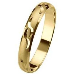 Trauring Firetti "Schmuck Geschenk Gold 375 Hochzeit Ehering Trauring "LIEBE" Gr. 21, gold (gelbgoldfarben), Fingerringe, Damen, 21, ohne Brillant, Gelbgold 375, 3,5mm, Trauring, Made in Germany, wahlweise mit oder ohne Brillant