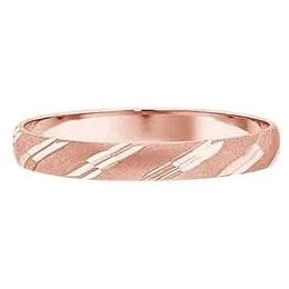 Trauring Firetti "Schmuck Geschenk Gold 375 Hochzeit Ehering "LIEBE" Gr. 17,5, rosa (ros&eacute;goldfarben), Fingerringe, Damen, 17,5, ohne Brillant, Ros&eacute;gold 375, 3mm, Trauring, Made in Germany, wahlweise mit oder ohne Brillant