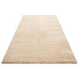 Hochflor-Teppich Wecon Home BASICS "Smilla" Gr. 6, beige, B:200cm H:50mm L:290cm, Kunstfaser, Teppiche, Wohnzimmer