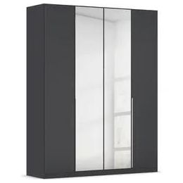 Dreht&uuml;renschrank OTTO HOME "Kleiderschrank Schrank Garderobe AGORDO mit Dekor- oder Hochglanzfront", grau (graumetallic), B:181cm H:229cm T:54cm, Holzwerkstoff, Schr&auml;nke, Dreht&uuml;renschrank, durchdachte Innenausstattung, in 8 Breiten und 2 H&ouml;hen MADE IN GERMANY, Topseller