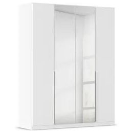 Dreht&uuml;renschrank OTTO HOME "Kleiderschrank Schrank Garderobe AGORDO mit Dekor- oder Hochglanzfront", wei&szlig; (alpinwei&szlig;), B:181cm H:229cm T:54cm, Holzwerkstoff, Schr&auml;nke, Dreht&uuml;renschrank, durchdachte Innenausstattung, in 8 Breiten und 2 H&ouml;hen MADE IN GERMANY
