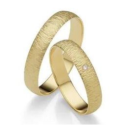 Trauring Firetti "Schmuck Geschenk Gold 375 Hochzeit Ehering "LIEBE" Gr. 57, gold (gelbgoldfarben), Fingerringe, Damen, 57, 0,01 SI = kleine Einschl&uuml;sse mit Brillant, Gelbgold 585, 5mm, Trauring, Made in Germany, wahlweise mit oder ohne Brillant