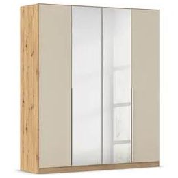 Dreht&uuml;renschrank OTTO HOME "Kleiderschrank Schrank Garderobe AGORDO mit Dekor- oder Hochglanzfront", braun (eiche artisan, champagner), B:181cm H:210cm T:54cm, Holzwerkstoff, Schr&auml;nke, Dreht&uuml;renschrank, durchdachte Innenausstattung, in 8 Breiten und 2 H&ouml;hen MADE IN GERMANY, Topseller