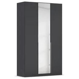 Dreht&uuml;renschrank OTTO HOME "Kleiderschrank Schrank Garderobe AGORDO mit Dekor- oder Hochglanzfront", grau (graumetallic), B:136cm H:229cm T:54cm, Holzwerkstoff, Schr&auml;nke, Dreht&uuml;renschrank, durchdachte Innenausstattung, in 8 Breiten und 2 H&ouml;hen MADE IN GERMANY, Topseller