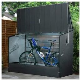 Tepro Fahrradbox TRIMETALS, grau (anthrazit), B:196cm H:133cm T:89cm, Stahl, Aufbewahrungsboxen, BxTxH: 196x89x133 cm
