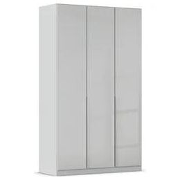 Dreht&uuml;renschrank OTTO HOME "Kleiderschrank Kleiderschr&auml;nke Schrank Garderobe AGORDO mit Glasfront", grau (seidengrau, glas seidengrau), B:136cm H:229cm T:54cm, Holzwerkstoff, Schr&auml;nke, Dreht&uuml;renschrank, durchdachte Innenausstattung, in 7 Breiten und 2 H&ouml;hen MADE IN GERMANY, Topseller