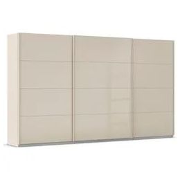 Schwebet&uuml;renschrank OTTO HOME "Kleiderschrank Schrank Garderobe AGORDO mit Glasfront", beige (beige, glas beige (champagner)), B:360cm H:210cm T:62cm, Holzwerkstoff, Schr&auml;nke, Schwebet&uuml;renschrank, durchdachte Innenausstattung, in 4 Breiten und 2 H&ouml;hen MADE IN GERMANY, Topseller