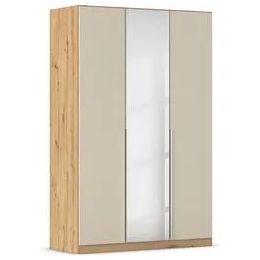 Dreht&uuml;renschrank OTTO HOME "Kleiderschrank Schrank Garderobe AGORDO mit Dekor- oder Hochglanzfront", braun (eiche artisan, champagner), B:136cm H:210cm T:54cm, Holzwerkstoff, Schr&auml;nke, Dreht&uuml;renschrank, durchdachte Innenausstattung, in 8 Breiten und 2 H&ouml;hen MADE IN GERMANY, Topseller