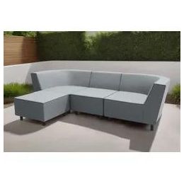 Sofaelement DOMO collection "Sonna, individuell zusammenstellbar", grau (dunkelgrau), B:73cm H:77cm T:103cm, 100% Olefin, Polsterelemente, Einzelelemente f&uuml;r Terrasse, Garten und Balkon, speziell f&uuml;r Outdoor