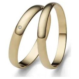 Trauring Firetti "Schmuck Geschenk Gold 375 Hochzeit Ehering "LIEBE" Gr. 66, gold (gelbgoldfarben), Fingerringe, Damen, 66, ohne Brillant, Gelbgold 375, 3mm, Trauring, Made in Germany, wahlweise mit oder ohne Brillant
