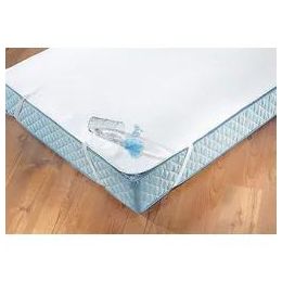 Matratzenauflage "Protect & Care, 70x140, 90x200 cm und weiteren Gr&ouml;&szlig;en, wasserdicht", wei&szlig;, B:160cm L:200cm, Obermaterial: 100% Baumwolle, Dormisette PROTECT & CARE, Matratzenzubeh&ouml;r, Auflage, Allergiker geeignet (Hausstauballergiker)