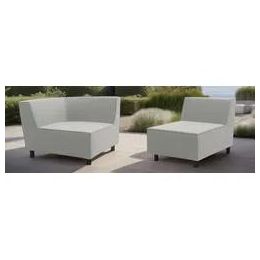 Sofaelement DOMO collection "Sonna, individuell zusammenstellbar", grau (dunkelgrau), B:73cm H:77cm T:103cm, 100% Olefin, Polsterelemente, Einzelelemente f&uuml;r Terrasse, Garten und Balkon, speziell f&uuml;r Outdoor