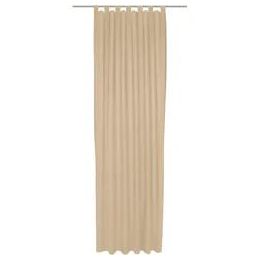 Vorhang ADAM "Uni Collection", beige, B:142cm H:405cm, Baumwolle (Bio-Baumwolle), Gardinen, Blickdichter aus 100% Bio-Baumwolle