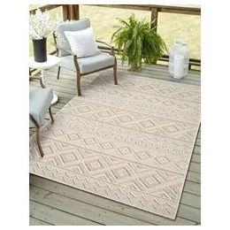 Teppich "Vera, LAGERR&Auml;UMUNG", beige (beige,cream), B:240cm H:8mm L:320cm, Polypropylen, MyFlair M&Ouml;BEL & ACCESSOIRES, Teppiche, Teppich, modernes Design, In & Outdoor geeignet, Balkon, Terrasse