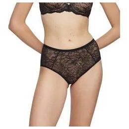 Shapingslip Triumph "Amourette Charm", Damen, Gr. 42, schwarz, Microtouch, Obermaterial: 76% Polyamid, 24% Elasthan, gemustert, unifarben mit Farbeinsatz, figurbetont, Unterhosen, Stretch-Spitze, h&uuml;ftig geschnitten, leicht formend