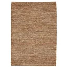 Teppich CarpetFine "Nala, Juteteppich aus Naturfaser", beige, B:200cm H:9mm L:290cm, Jute, Teppiche, Teppich, aus 100% Jute, viele Gr&ouml;&szlig;en und Formen, quadratisch, rund, L&auml;ufer