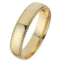 Trauring Firetti "Schmuck Geschenk Gold 750 Hochzeit Ehering "LIEBE" Gr. 68, gold (gelbgoldfarben), Fingerringe, Damen, 68, ohne Brillant, Gelbgold 585, 5mm, Trauring, Made in Germany, wahlweise mit oder ohne Brillant