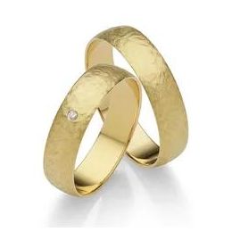 Trauring Firetti "Schmuck Geschenk Gold 375 Hochzeit Ehering "LIEBE" Gr. 57, gold (gelbgoldfarben), Fingerringe, Damen, 57, ohne Brillant, Gelbgold 375, 5mm, Trauring, Made in Germany, wahlweise mit oder ohne Brillant
