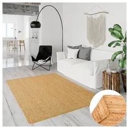 Teppich OTTO HOME "Bjarka", beige (natur), B:80cm H:10mm L:350cm, Jute, Teppiche, Teppich, meliert, 100% Jute, handgewebt, auch als L&auml;ufer & in rund erh&auml;ltlich