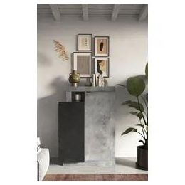 Highboard Home Affaire "Freedom", grau (beton, optik, bleigrau (piombo)), B:87cm H:142cm T:42cm, Sideboards, Highboard, Breite 87 cm mit 2 T&uuml;ren, H&ouml;he 142 cm (in verschiedenen Farben)