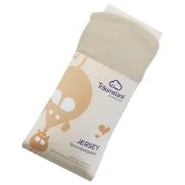 Tr&auml;umeland Bettlaken TR&Auml;UMELAND "kuschelweiches Spannbetttuch Jersey", beige, B:40cm L:90cm, Jersey, Obermaterial: 100% Baumwolle, Bettlaken, Bettlaken, aus 100% kuscheliger Baumwolle